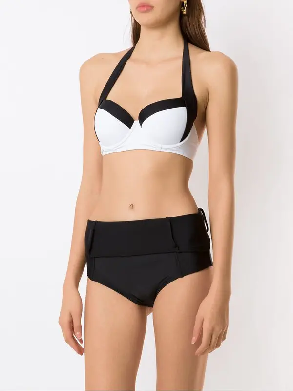 AMIR SLAMA Two-tone Bikini Set