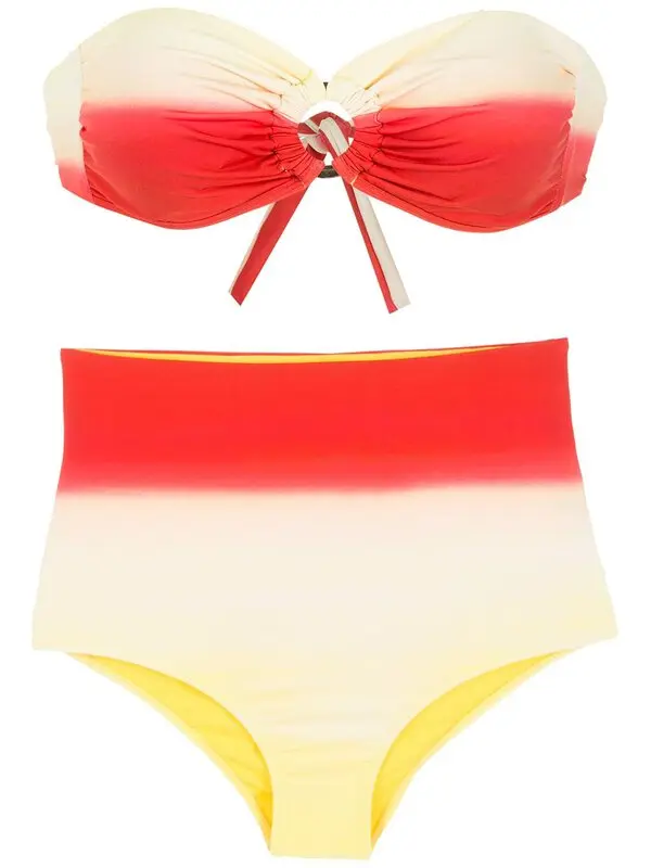AMIR SLAMA Gradient-effect Bikini Set - Orange