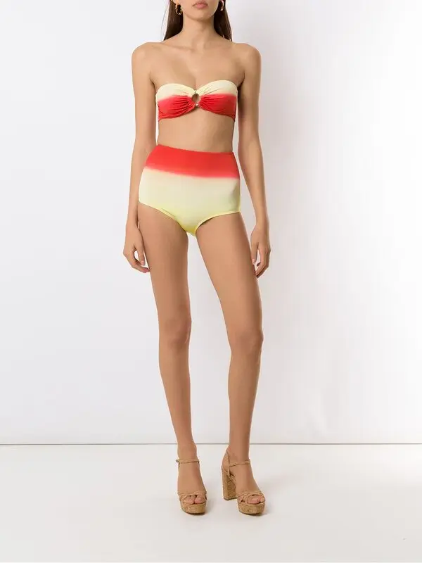 AMIR SLAMA Gradient-effect Bikini Set