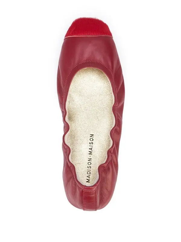 MADISON.MAISON Contrast-toe Ballet Flats