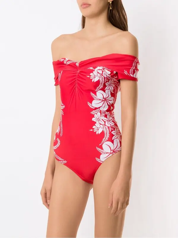 AMIR SLAMA Floral One Piece Swimsuit