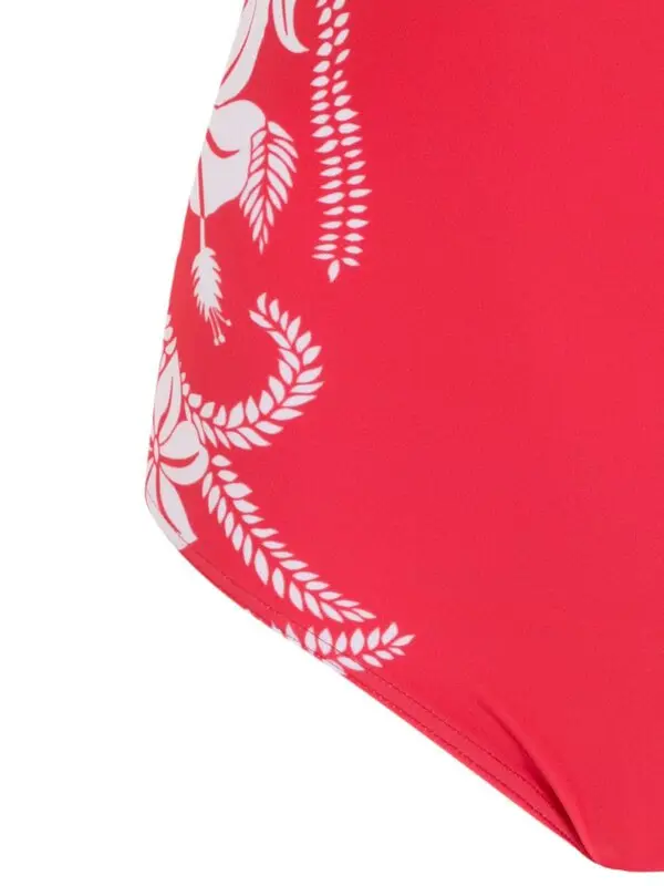 AMIR SLAMA Floral One Piece Swimsuit