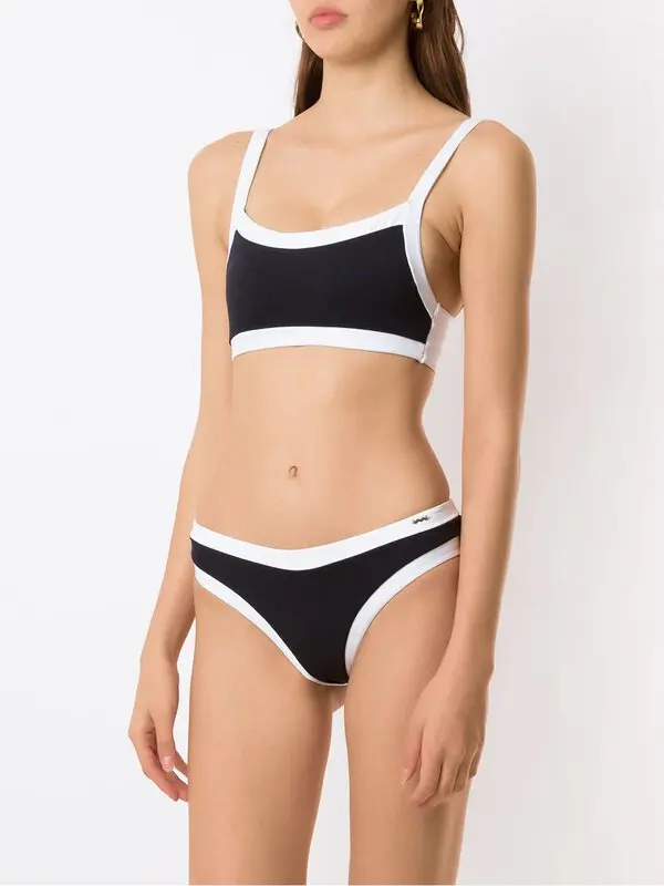 AMIR SLAMA Two-tone Bikini Set