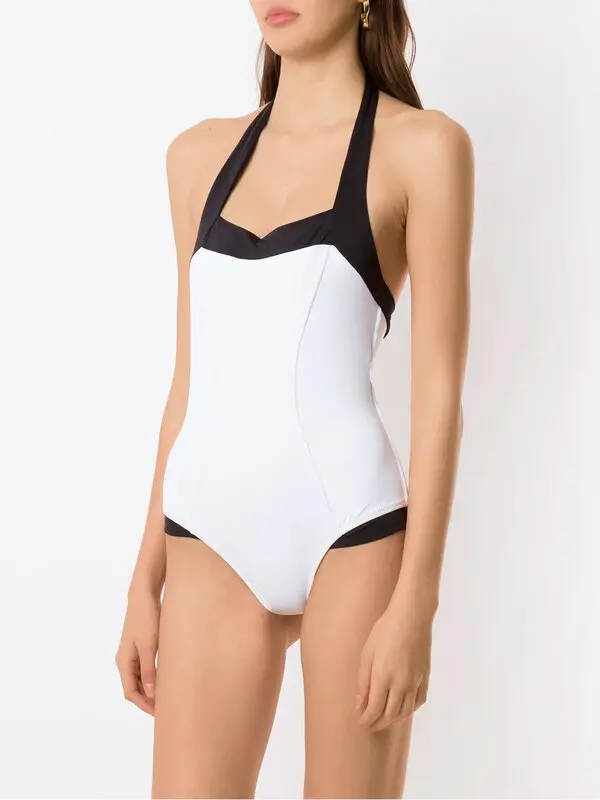 AMIR SLAMA Two-tone One-piece Swimsuit