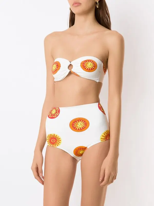 AMIR SLAMA Printed High-rise Bikini Set