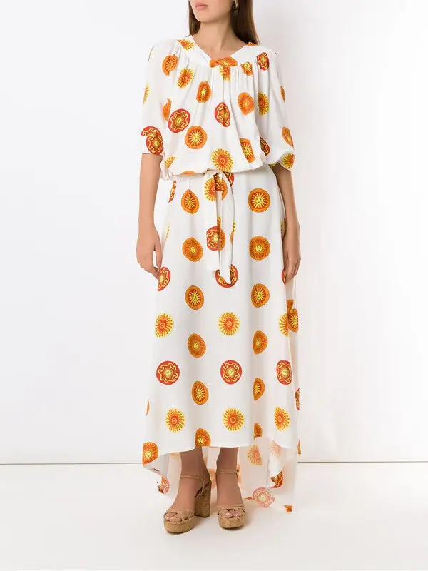AMIR SLAMA Printed Oversized Dress