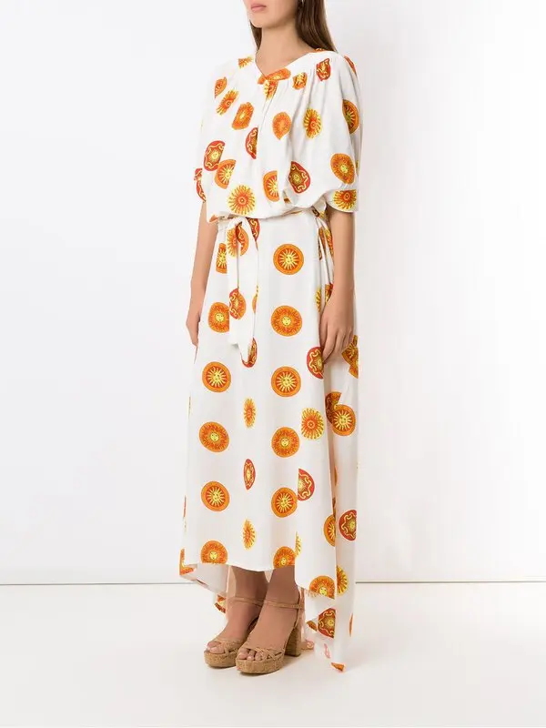 AMIR SLAMA Printed Oversized Dress