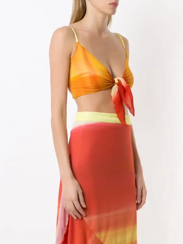 AMIR SLAMA Tie-fastening Cropped Top