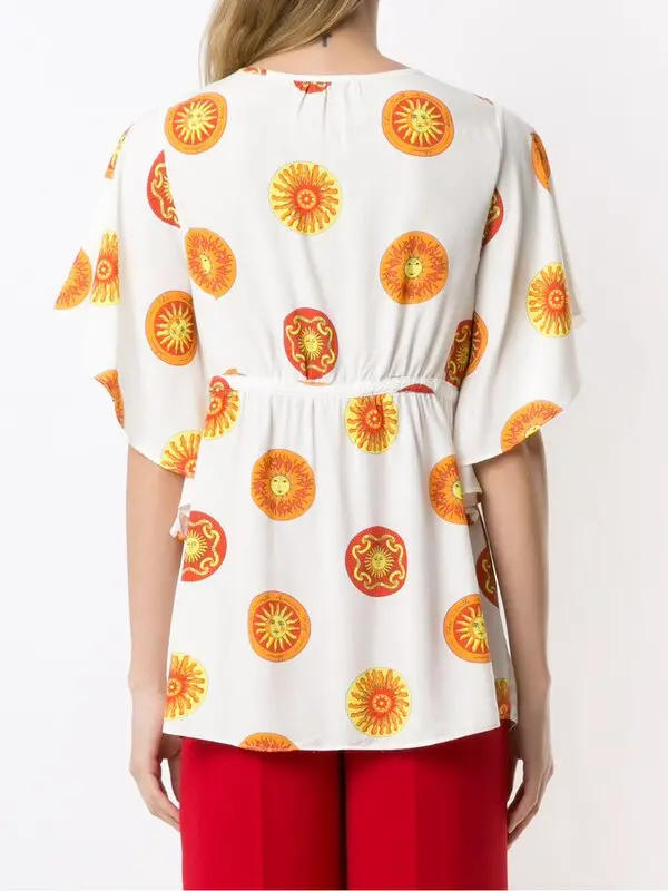 AMIR SLAMA Printed Blouse