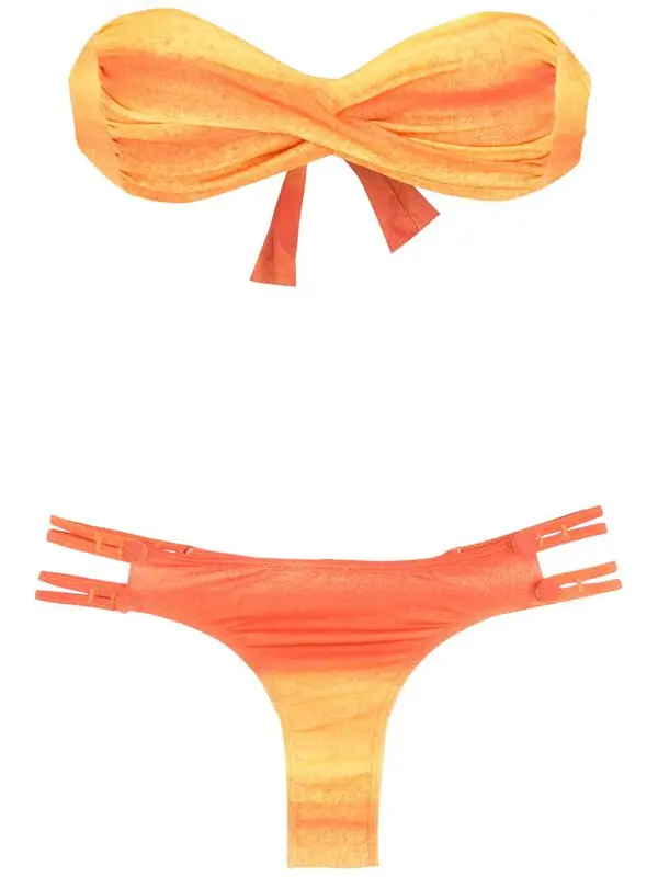 AMIR SLAMA Printed Bikini Set - Orange