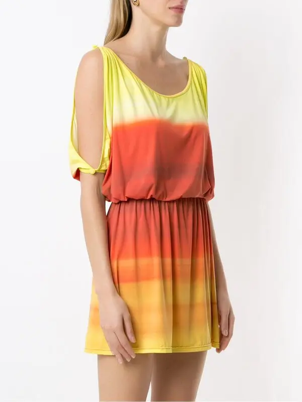 AMIR SLAMA Gradient Mini Dress