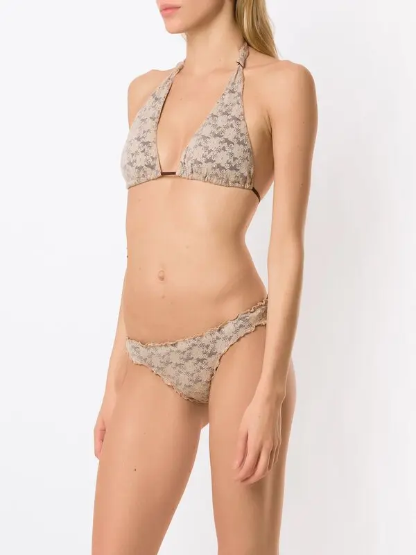 AMIR SLAMA Lace Triangle Bikini Set