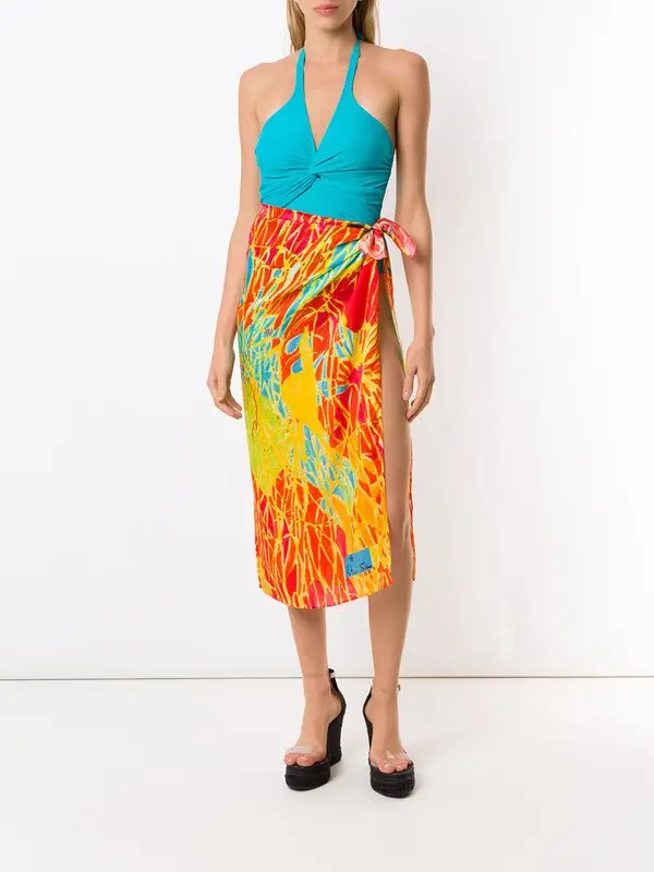 AMIR SLAMA V-neck Swimsuit