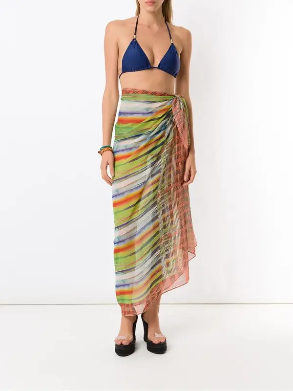AMIR SLAMA Printed Beach Skirt - Multicolour