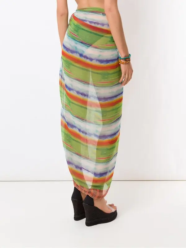 AMIR SLAMA Printed Beach Skirt - Multicolour