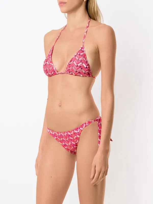 AMIR SLAMA Printed Bikini Set - Pink