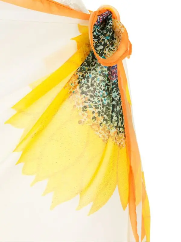 AMIR SLAMA Printed Beach Skirt - Yellow