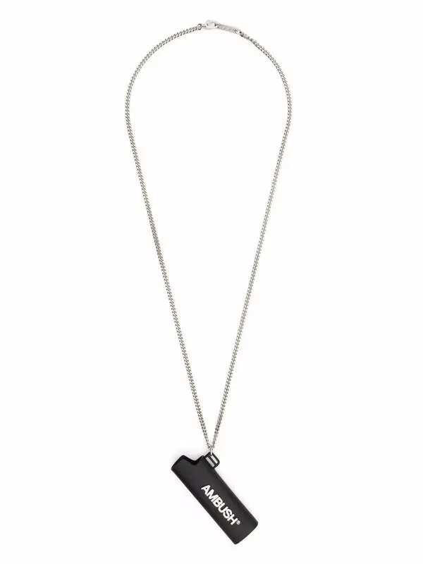 AMBUSH Lighter Case Pendant Necklace - Black