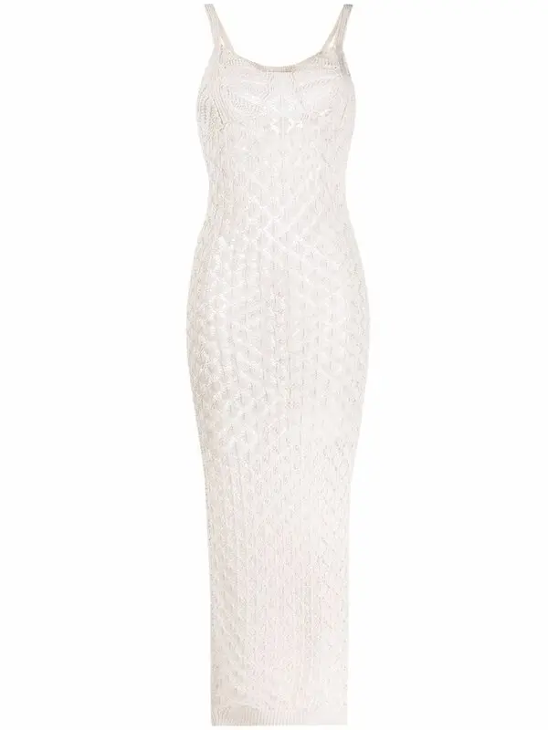 remain birger christensen crochet dress Remain Birger Christensen Crochet Organic Cotton-Blend Dress In Neutrals -  8% Off