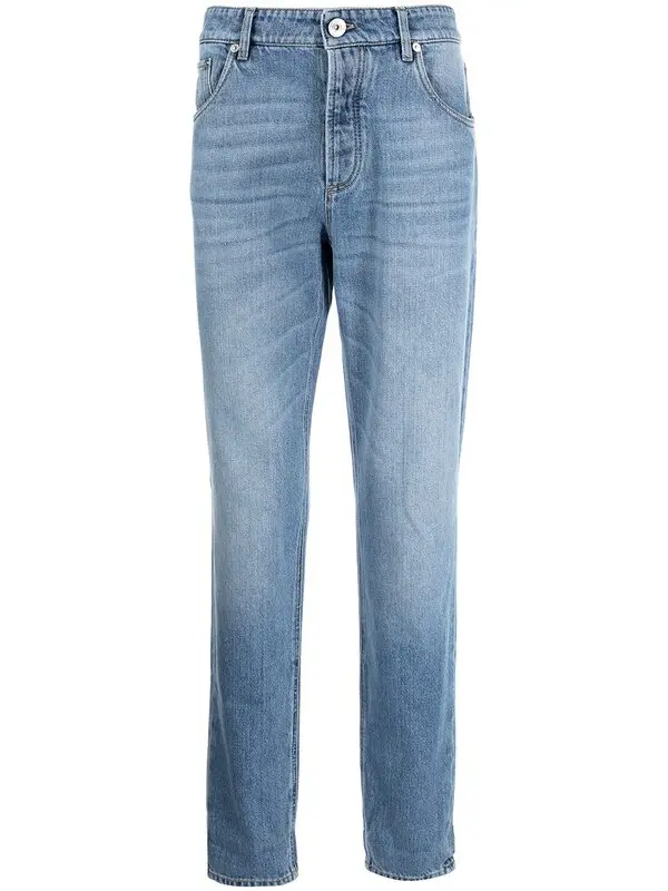 Brunello Cucinelli Mid-rise Straight-leg Jeans