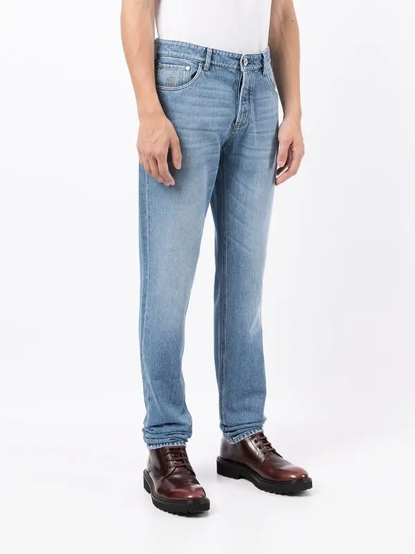 Brunello Cucinelli Mid-rise Straight-leg Jeans