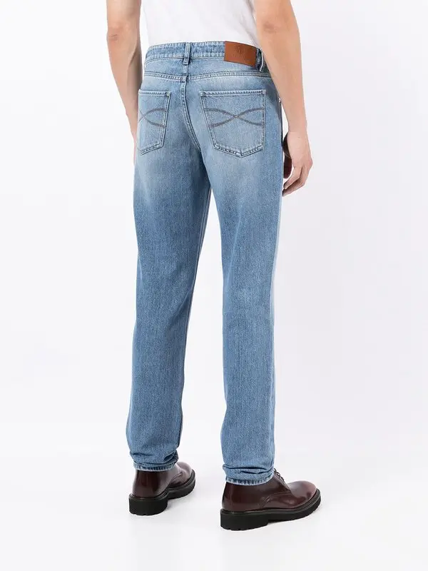 Brunello Cucinelli Mid-rise Straight-leg Jeans