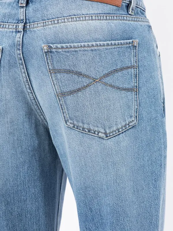 Brunello Cucinelli Mid-rise Straight-leg Jeans