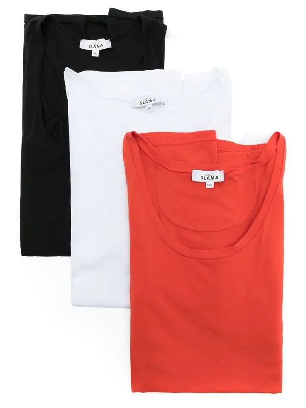 AMIR SLAMA Three-pack Tank Tops