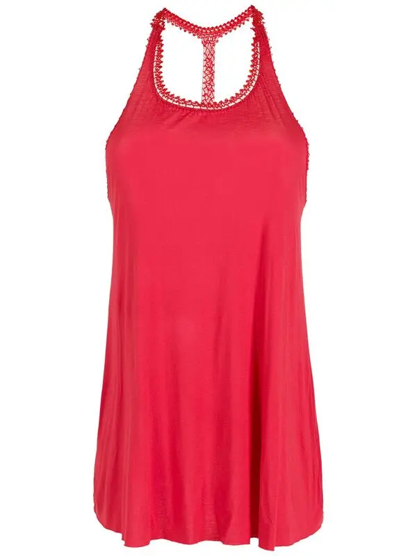 AMIR SLAMA Racer Back Top - Red