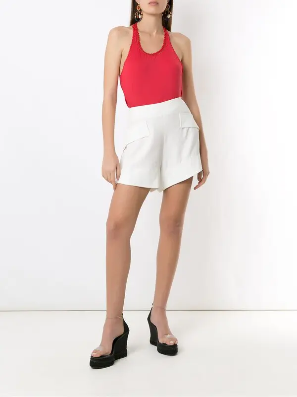 AMIR SLAMA Racer Back Top - Red
