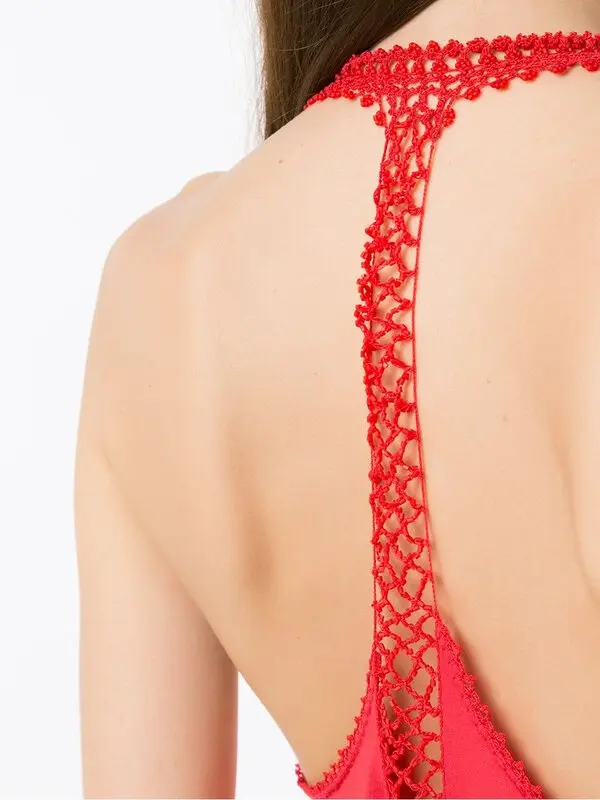 AMIR SLAMA Racer Back Top - Red