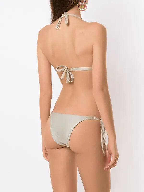 AMIR SLAMA Ruffled Triangle Bikini Set