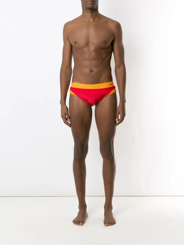 AMIR SLAMA Colour-block Swim Trunks