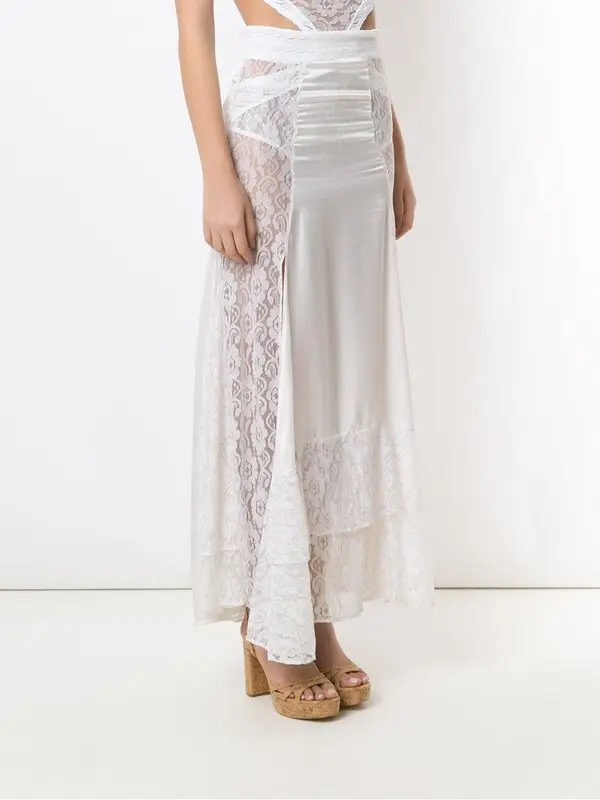 AMIR SLAMA Lace Maxi Skirt