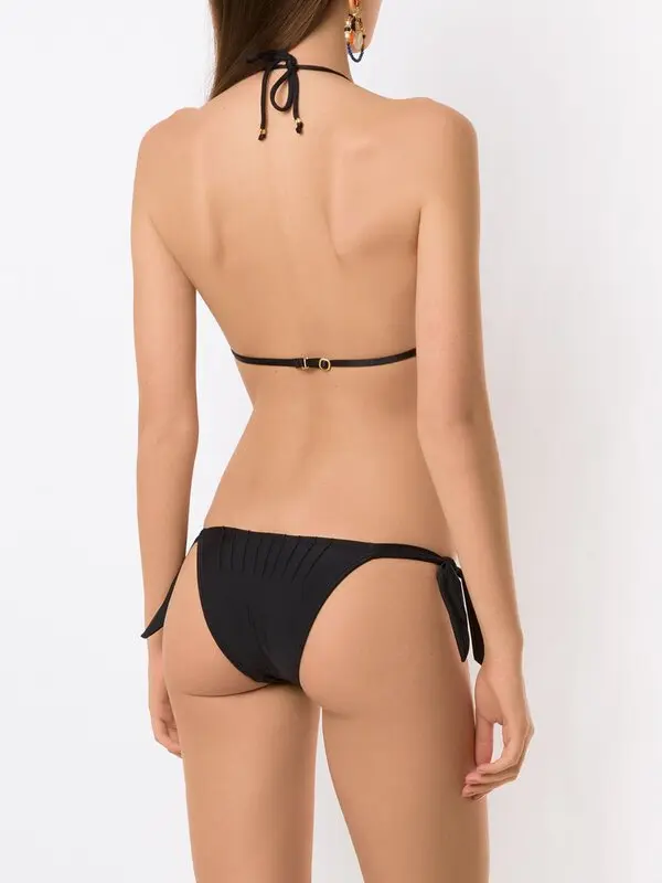 AMIR SLAMA Textured Triangle Bikini Set