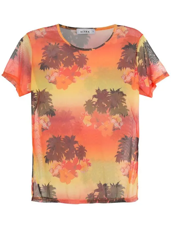 AMIR SLAMA Printed T-shirt