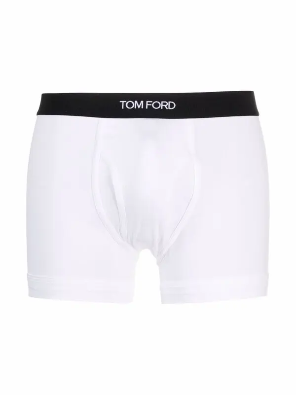 TOM FORD Logo-waistband Briefs - White