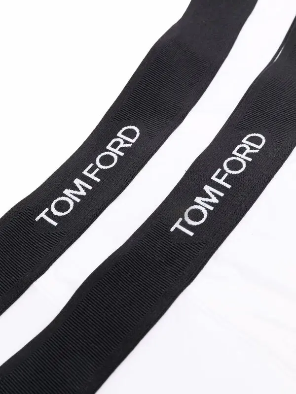 TOM FORD Logo-waistband Briefs - White