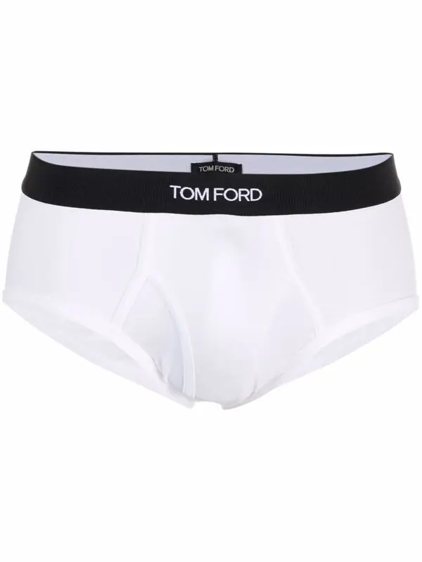 TOM FORD Logo-waistband Boxers - White