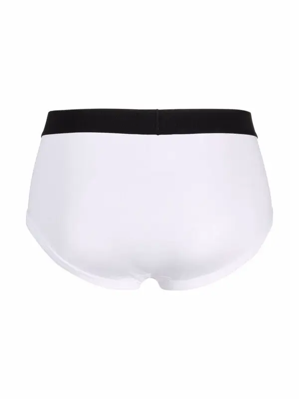 TOM FORD Logo-waistband Briefs - White