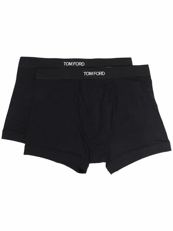TOM FORD Logo-waistband Boxer Briefs - Black