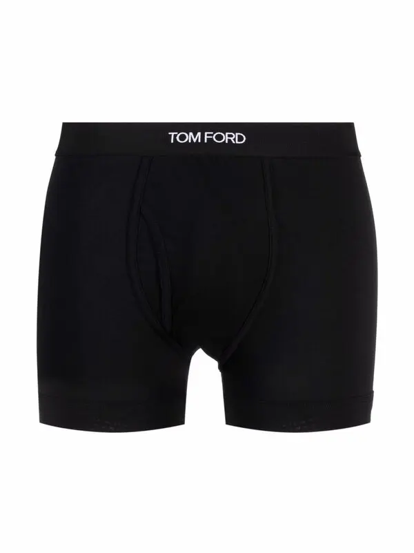 TOM FORD Logo-waistband Boxer Briefs - Black