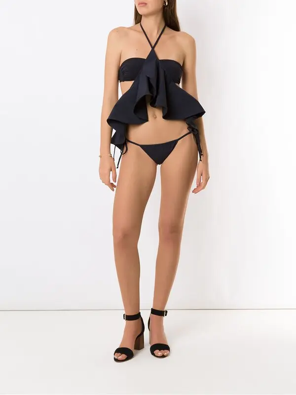 AMIR SLAMA Ruffled Swimsuit