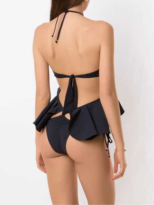 AMIR SLAMA Ruffled Swimsuit