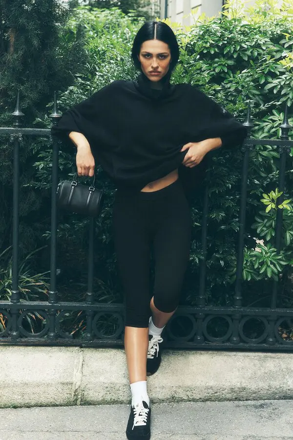 Alo Yoga High-waist Iconic 90's Capri - Black