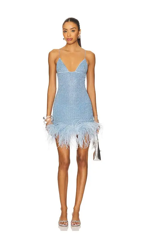 Oseree Lumiere Plumage Short Dress