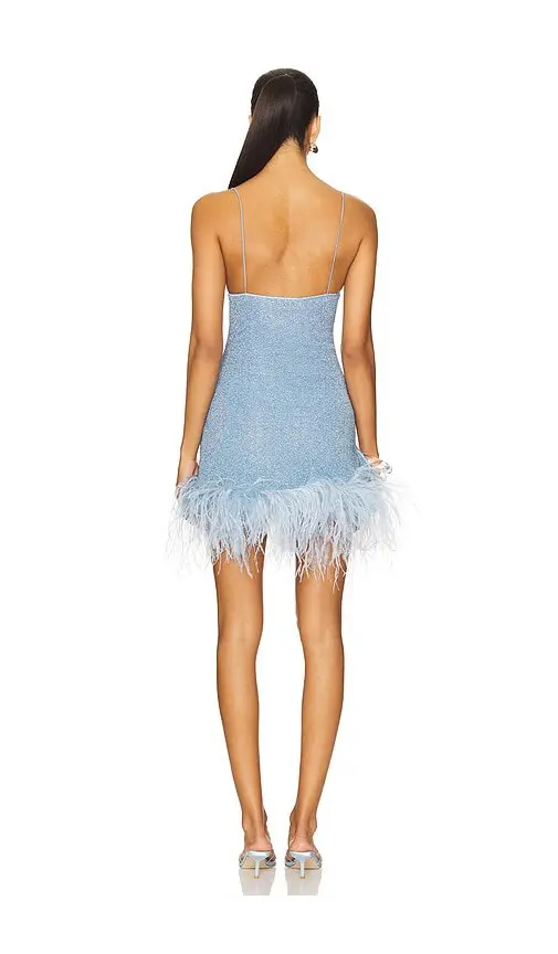 Oseree Lumiere Plumage Short Dress