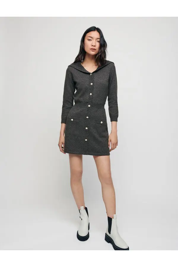 white christmas dresses Cosmic Wonder Linen/Wool and Cotton/Cashmere Dress at Stand Up Comedy main image 0