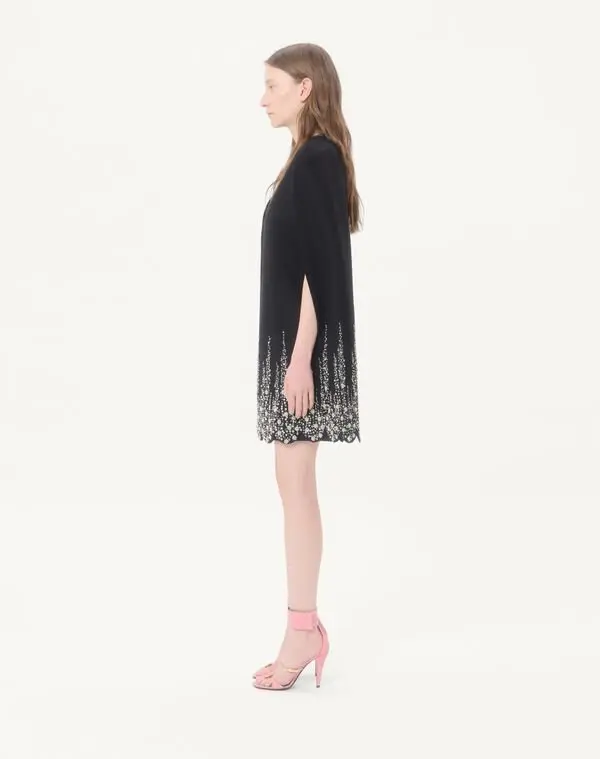 Valentino Garavani Embroidered Compact Drap Cape