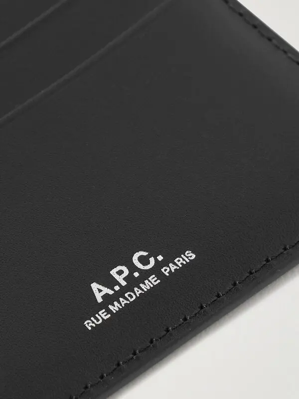 A.p.c. Logo-debossed Leather Cardholder